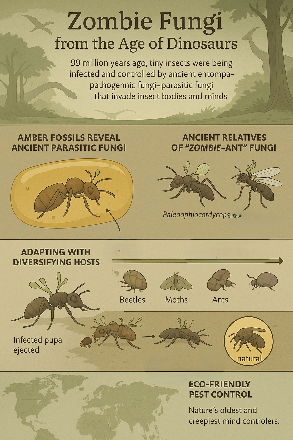 Zombie-Ant Fungi Have Ruled the Earth for Over 100 Million Years ...